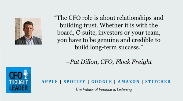 826: Along the CFO Continuum | Pat Dillon, CFO, Flock Freight - CFO ...