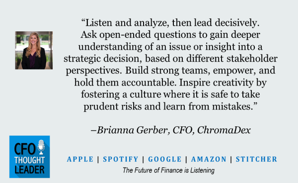882: The Chronic Door Opener | Brianna Gerber, CFO, ChromaDex - CFO ...